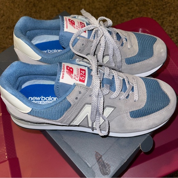 New Balance | Shoes | New Balance 574 Grey Blue Mens Lifestyle Athletic ...